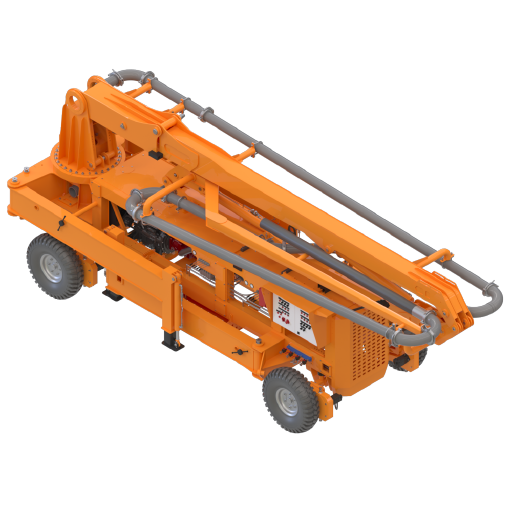 Wheeled Placing Boom - Atabey Makina